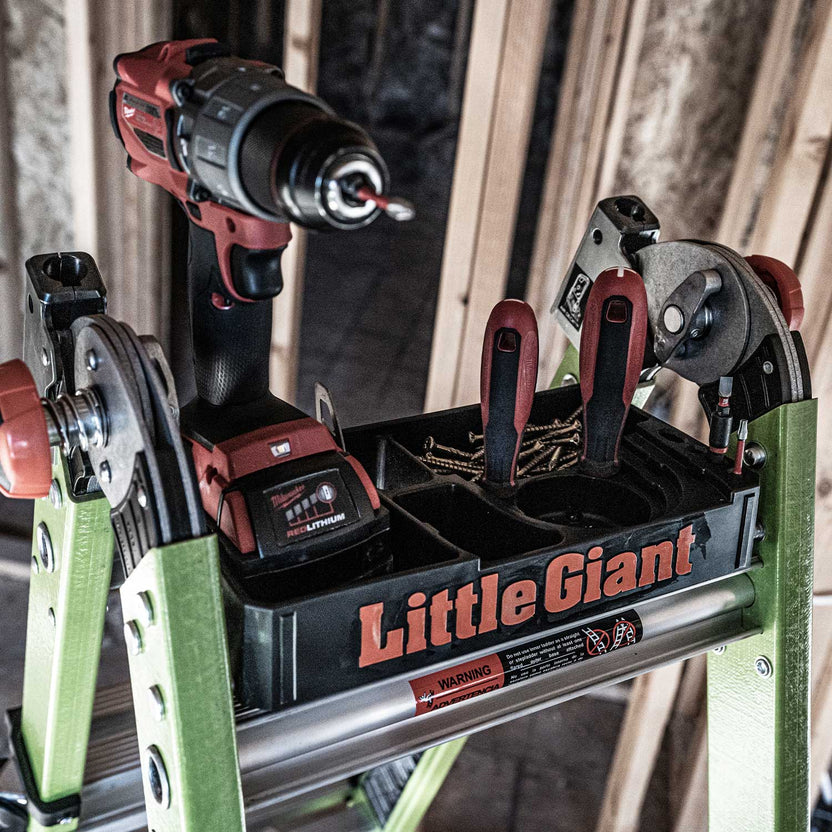 Articulating Ladder Tool Tray