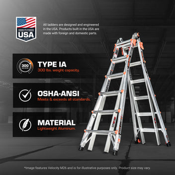 Little Giant Ladders | Megalite Model 17 | Multi-Position Ladder